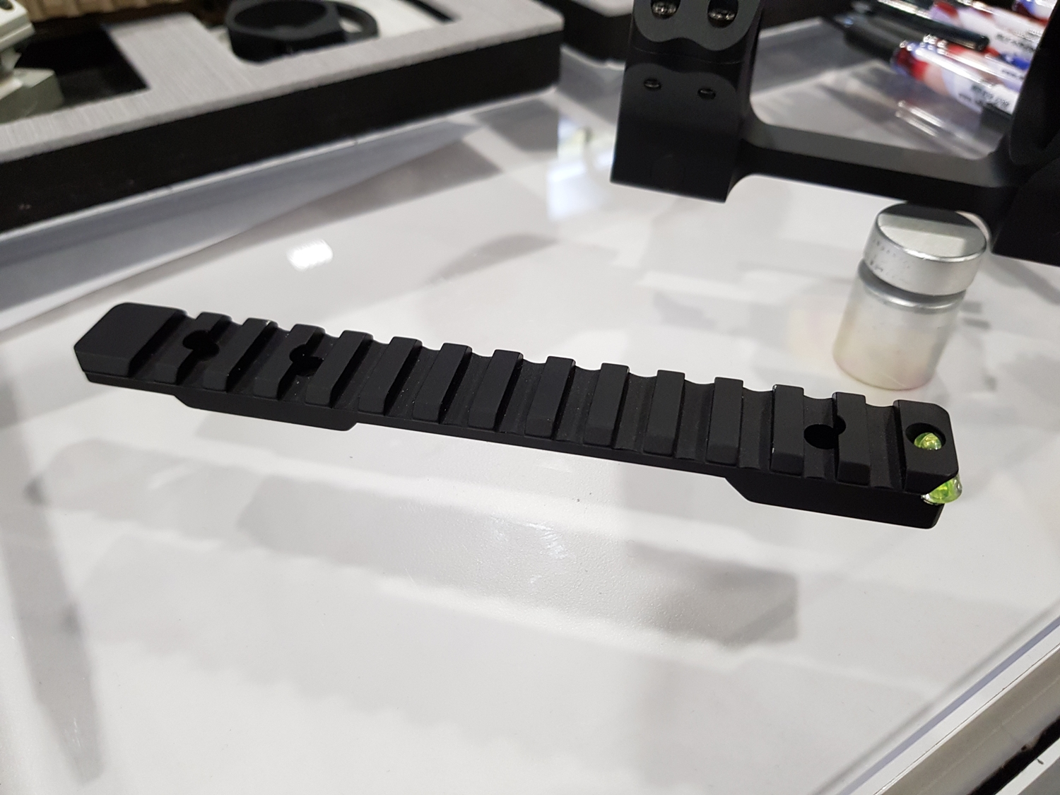 Talley Shot Show 2019 (40mm mount, Picatinny rails with a bubble level ...
